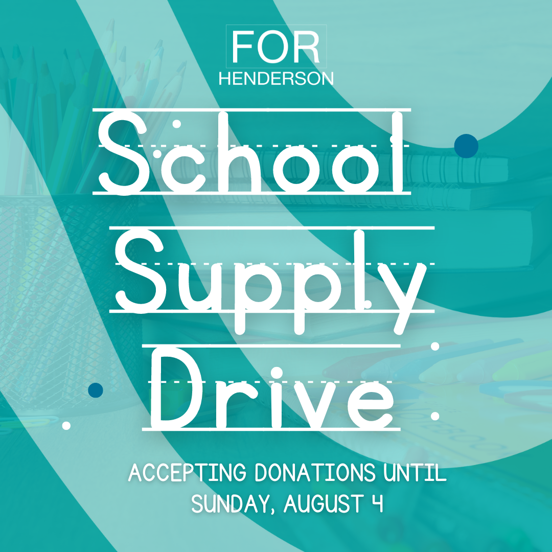 For Henderson School Supply Drive - Church at Lake Mead