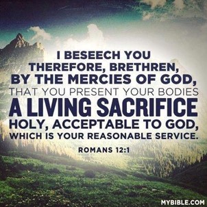 March Memory Verse - Romans 12: 1 - Sandhills Alliance Church