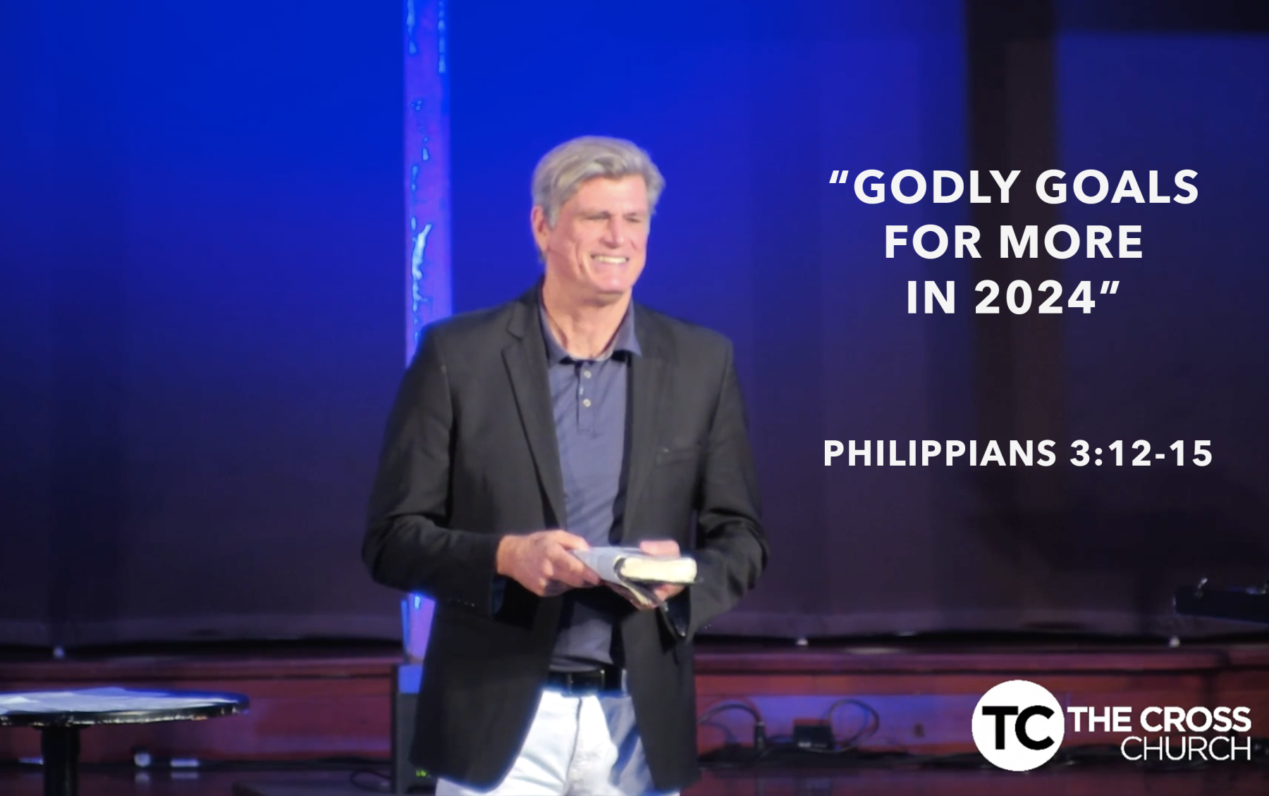 "GODLY GOALS FOR MORE IN 2024" Philippians 3:12-15 - THE CROSS CHURCH