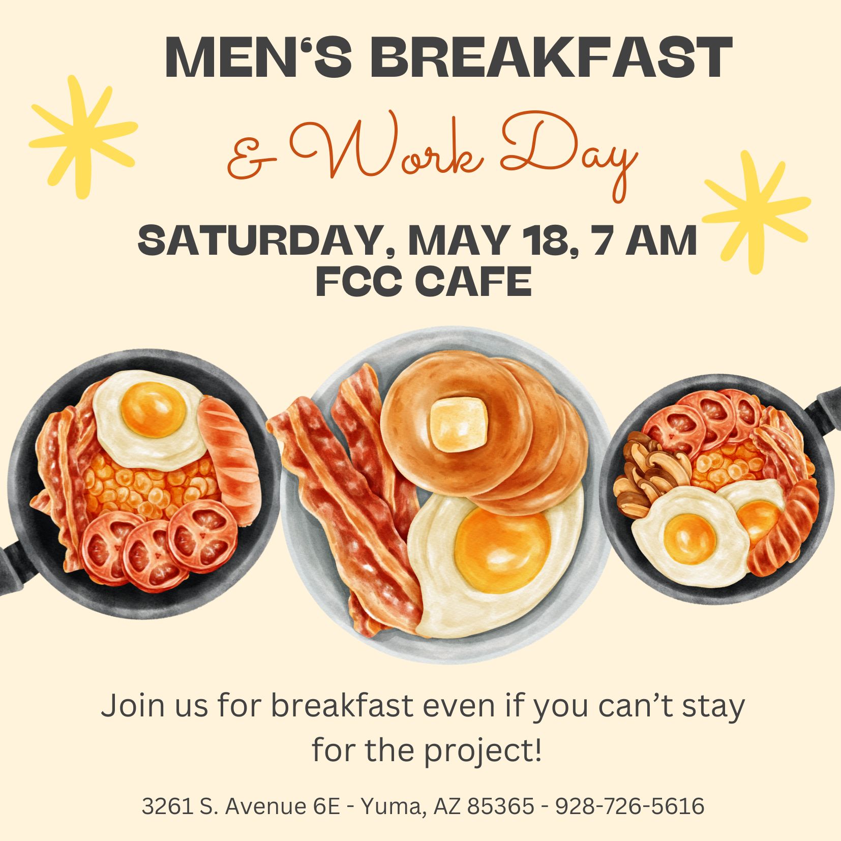 Men's Breakfast & Work Day - First Christian Church, Yuma