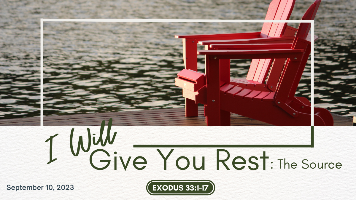 Sept 24 - I Will Give You Rest: The Gift of Rest Genesis 1 + Hebrews 4 ...