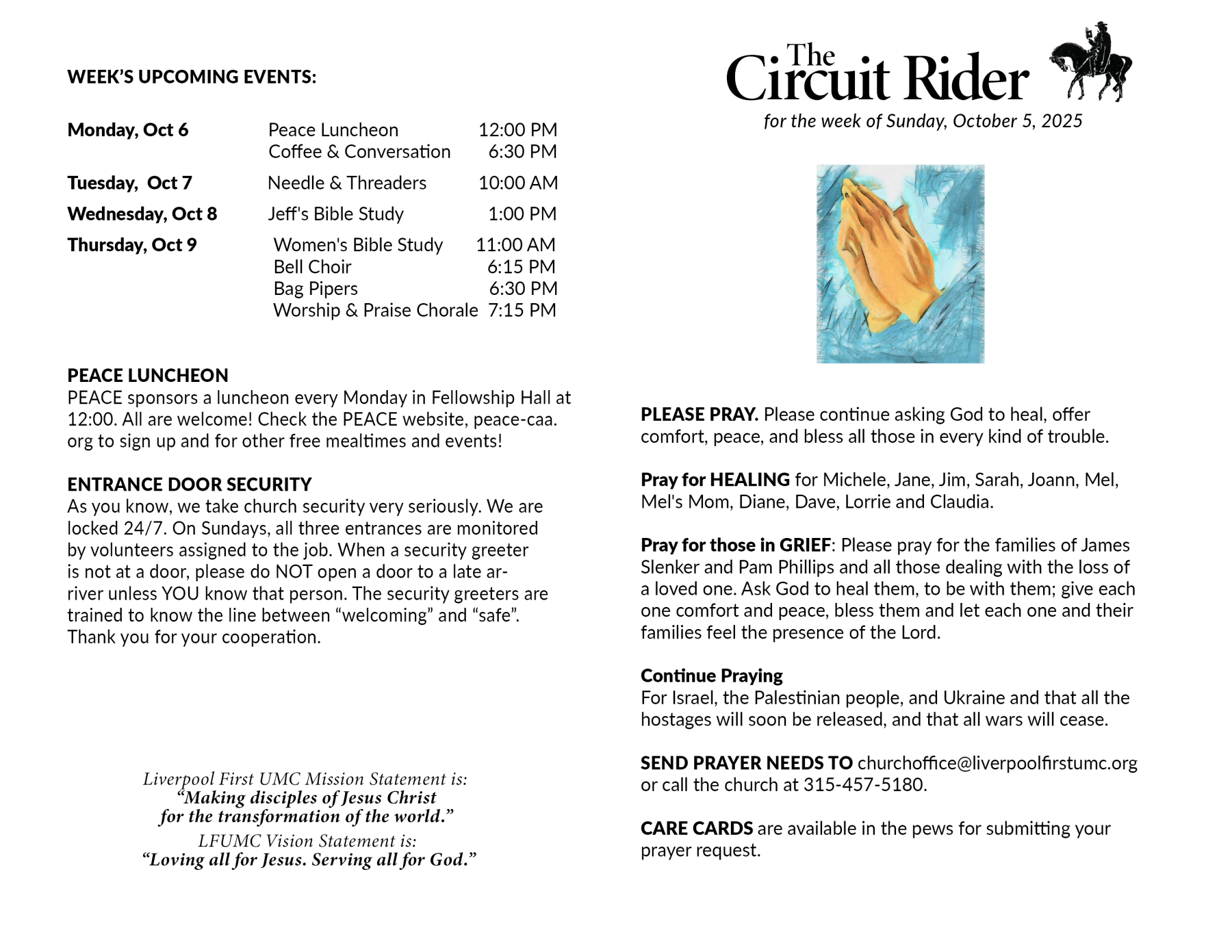 Circuit Rider - Liverpool First United Methodist Church