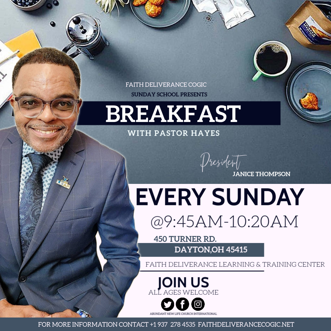 Breakfast with the Pastor - Faith Deliverance Church of God in Christ