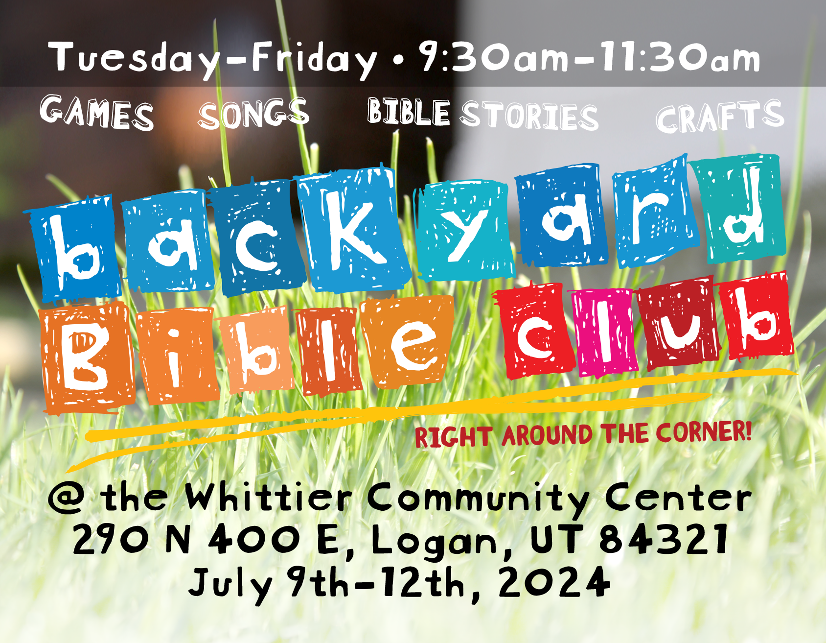Kids Backyard Bible Club at the Whittier Community Center (July 9th ...