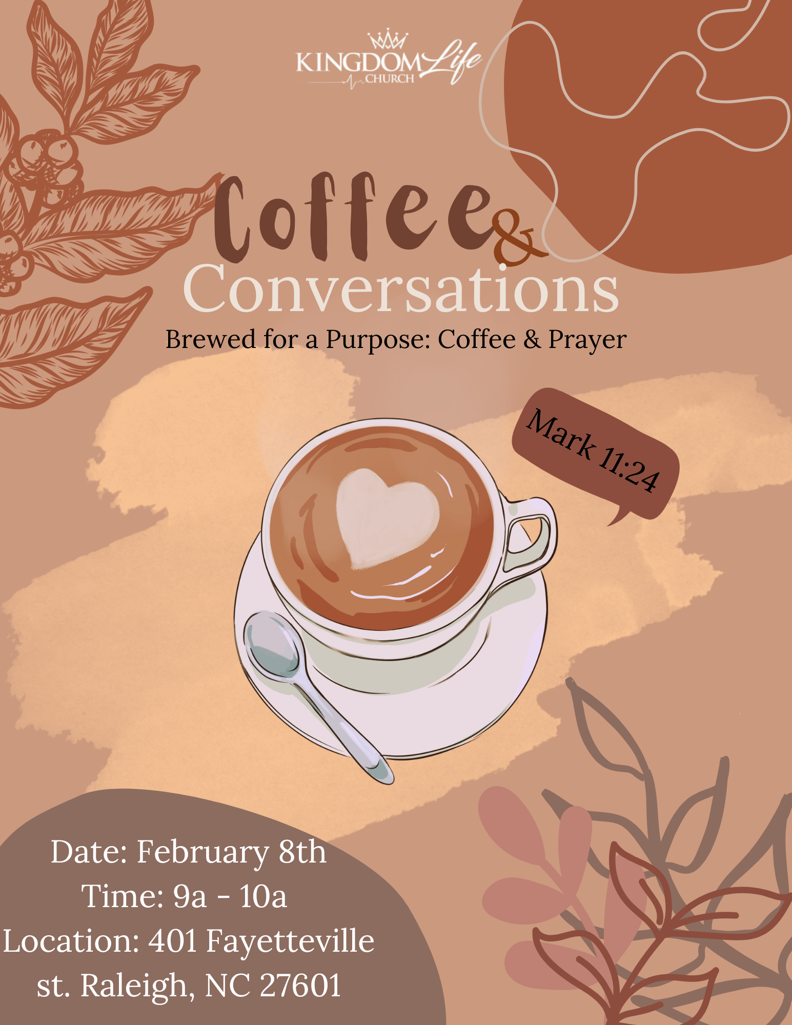 Brewed for a Purpose: Coffee & Prayer - Kingdom Life Church