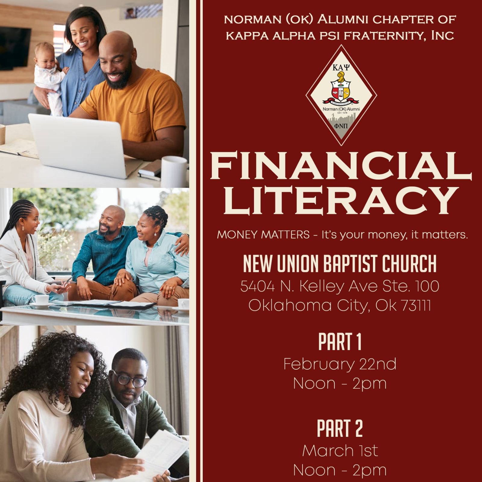 Financial Literacy Workshop - Part 1 - Greater Mount Olive Baptist Church