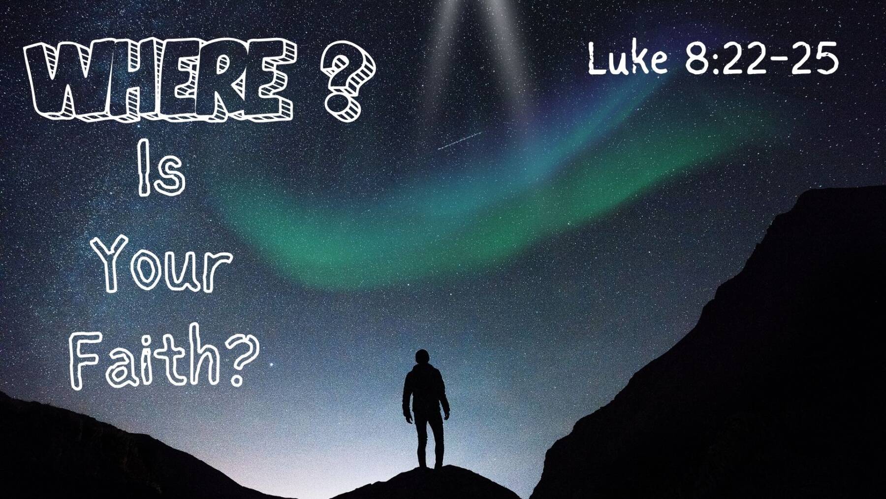 "Where is Your Faith?" (Luke 8:22-25) - Kathleen Baptist Church