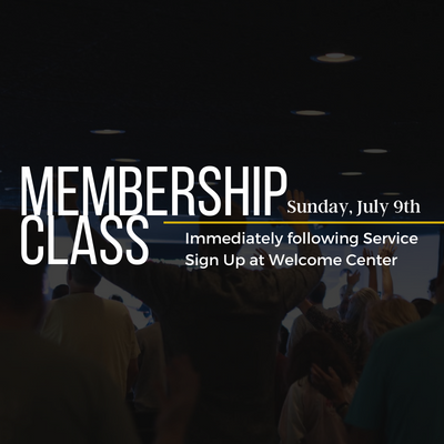Membership Class - Faith Christian Center