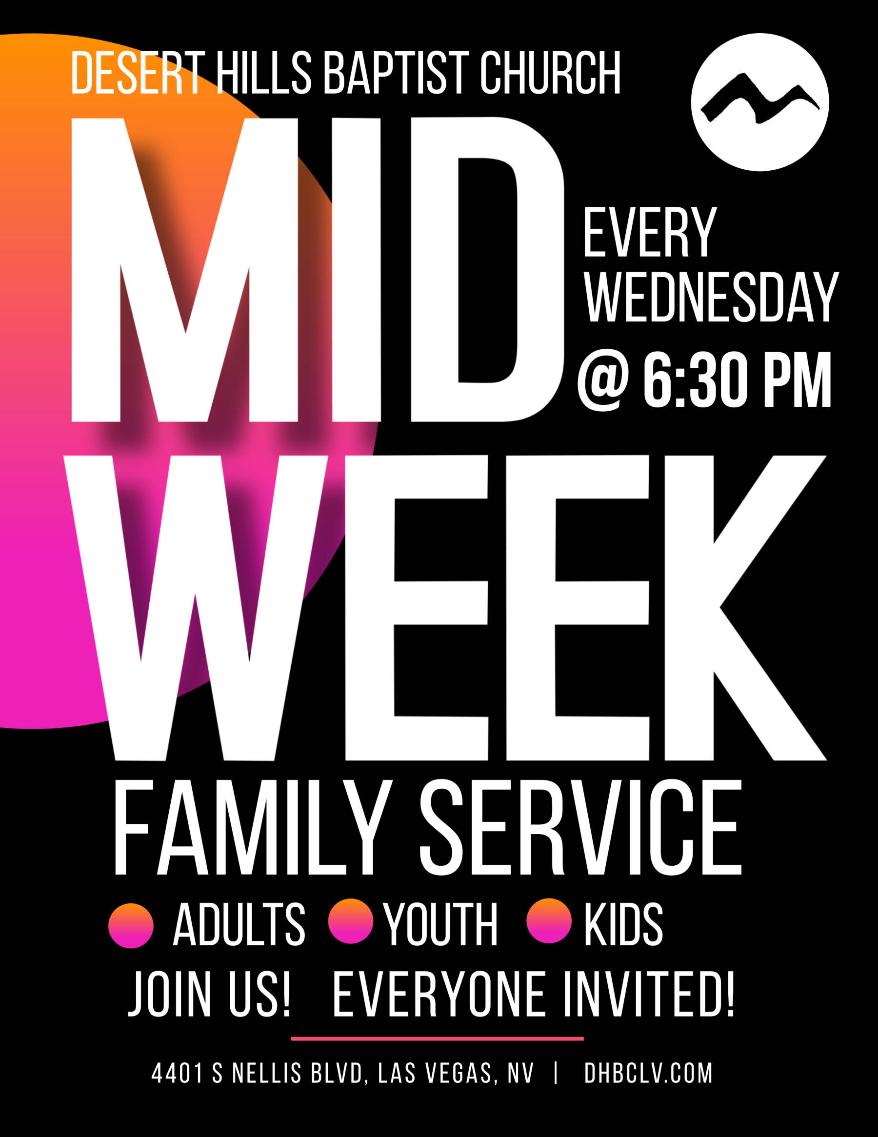 Midweek Worship Service - Desert Hills Baptist Church Las Vegas