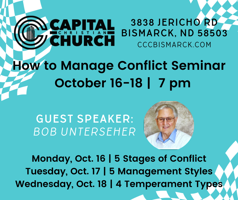How to Manage Conflict with Bob Unterseher - Capital Church