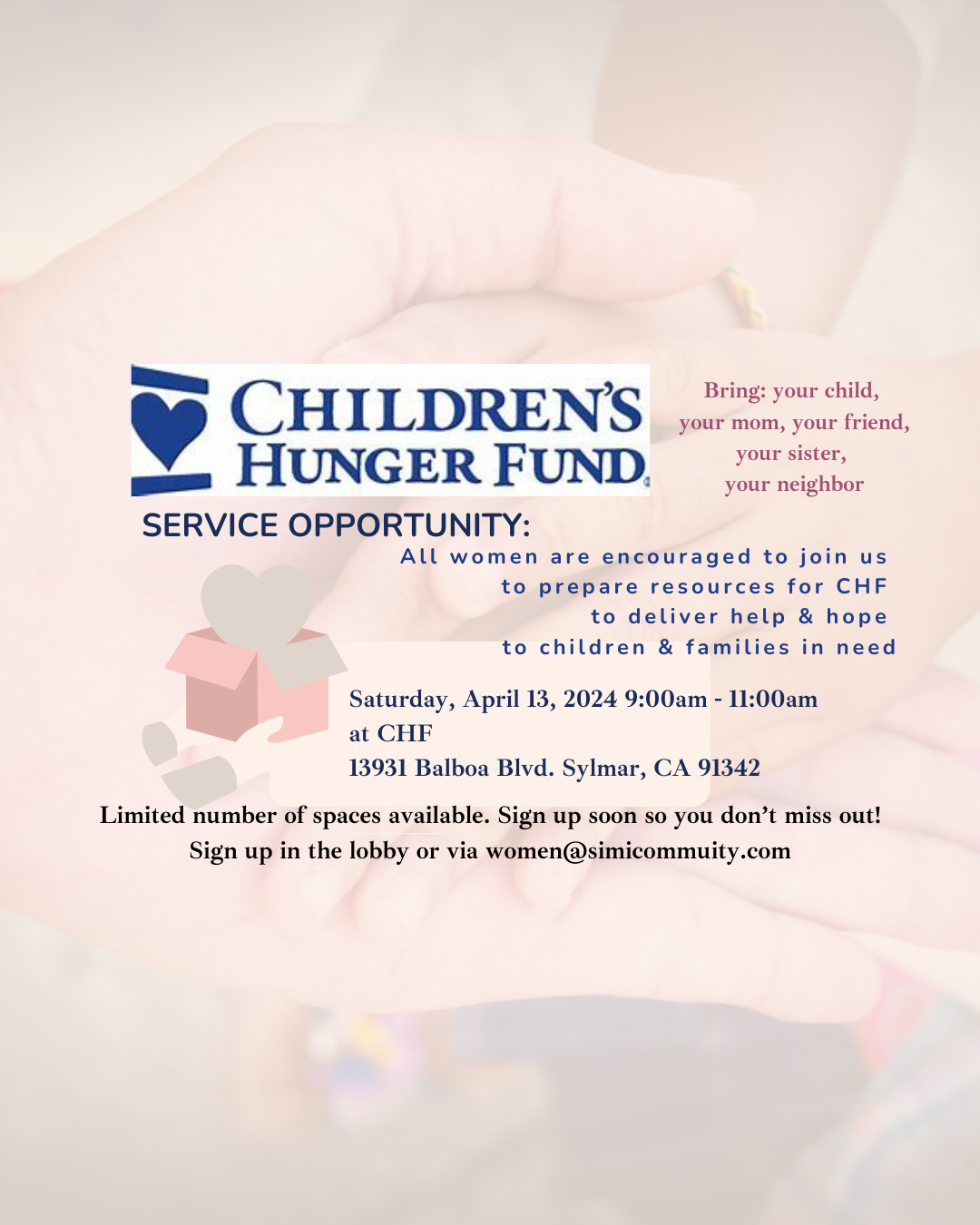 Volunteer at Children's Hunger Fund - Simi Community Church