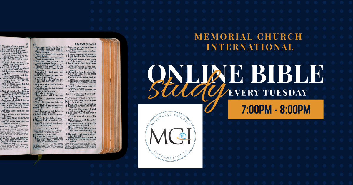 In-Person Bible Study - Memorial Church International