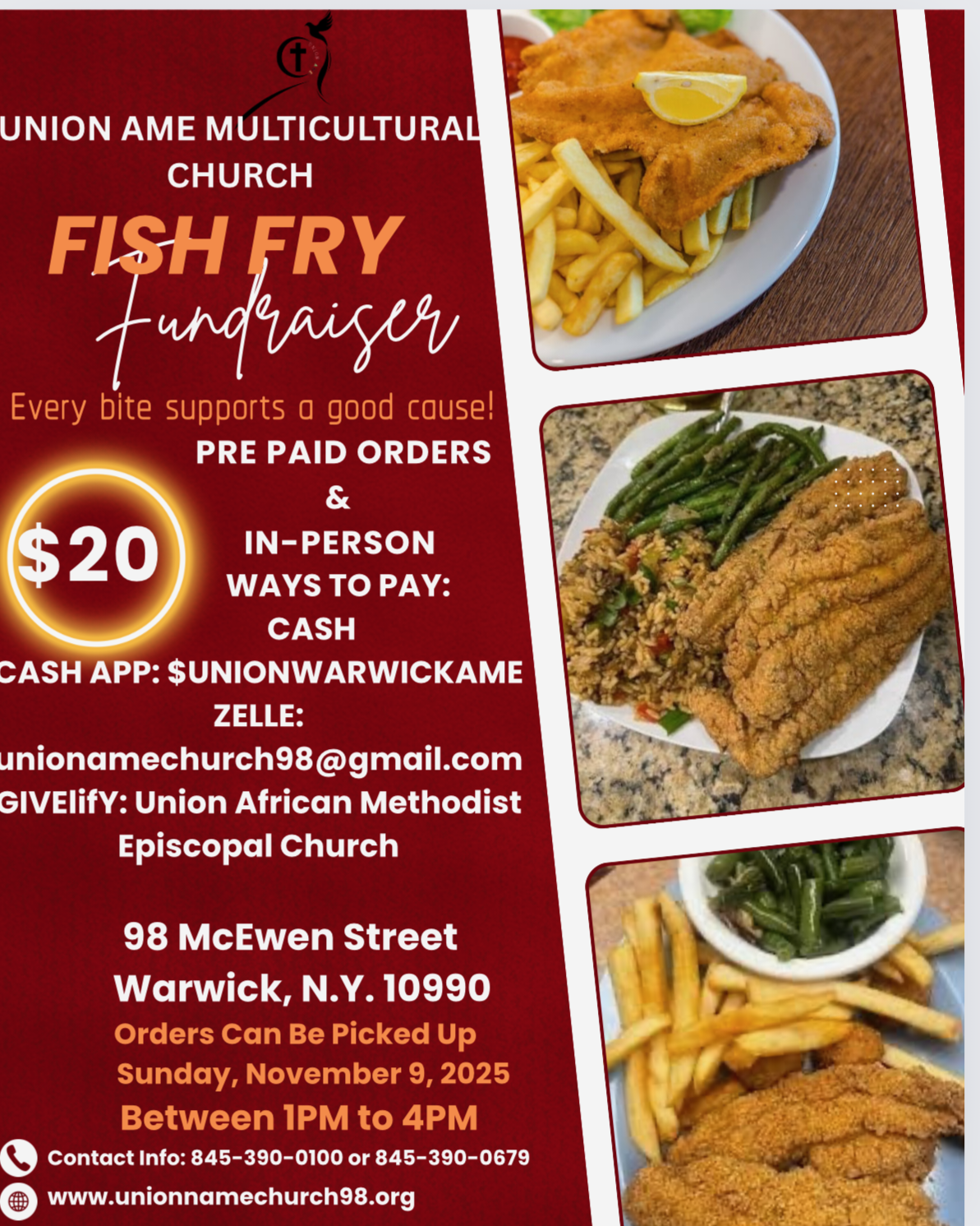 Fish Fry Fundraiser - Union A.M.E. Church