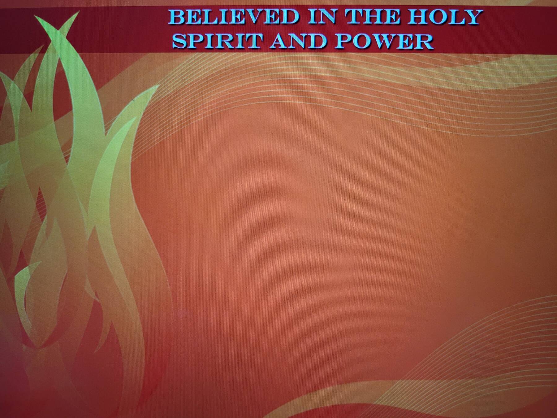 What if....we believed in the Holy Spirit and Power - Rogersville ...