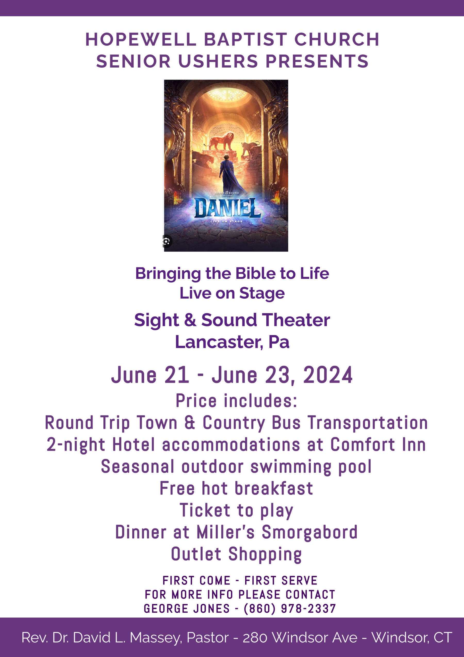 Biblical Play "Daniel" at Sight & Sound - Hopewell Baptist Church