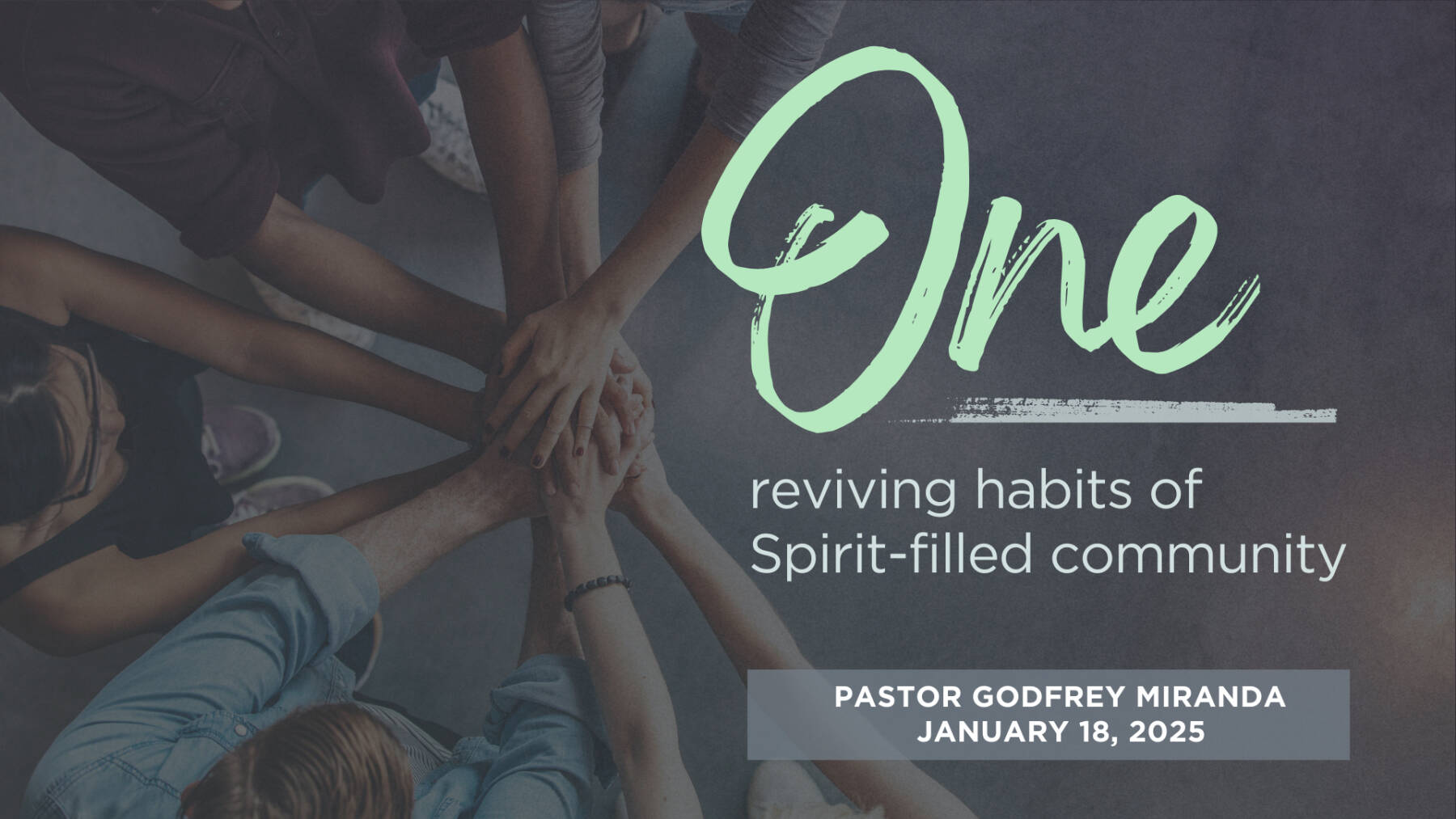 One: Reviving Habits of Spirit-Filled Community, Part 1 - Littleton Seventh-day Adventist Church