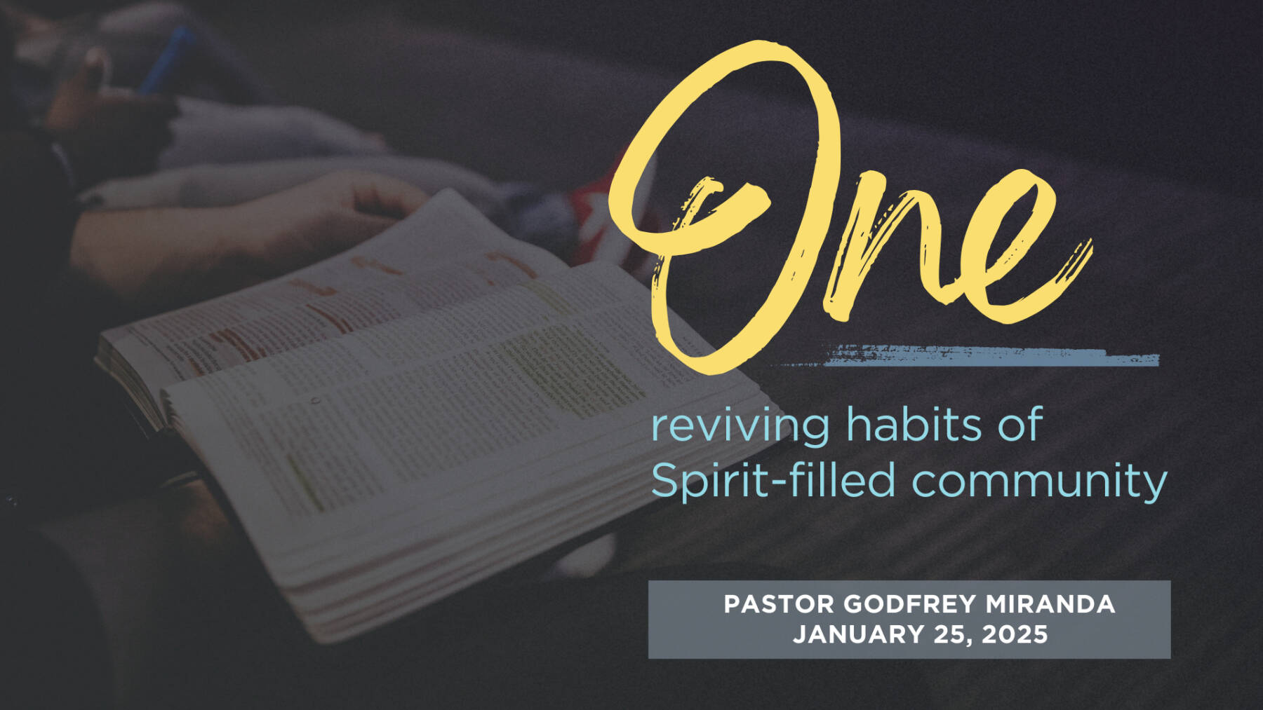 One: Reviving Habits of Spirit-Filled Community, Part 2 - Littleton Seventh-day Adventist Church