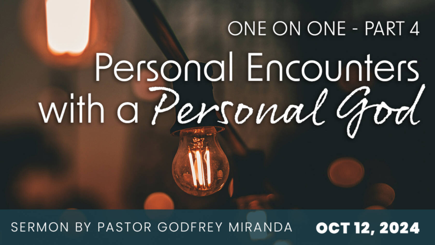 One one One: Personal Encounters with a Personal God - Littleton Seventh-day Adventist Church