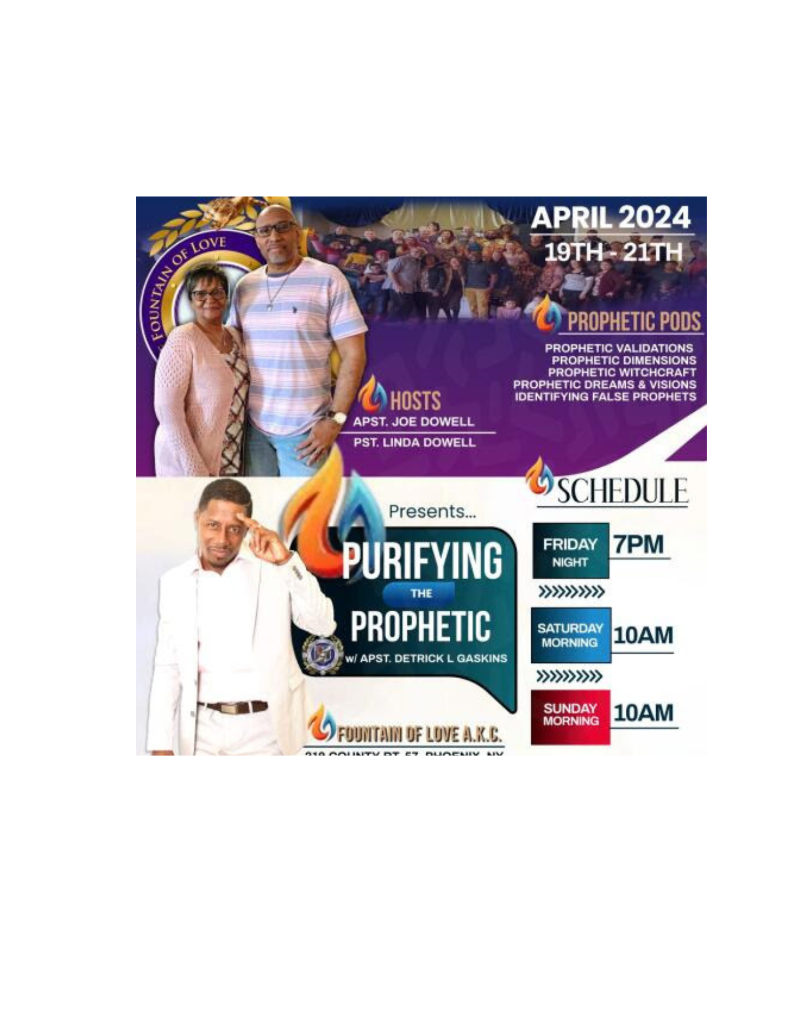 Purifying the Prophetic Conference - Fountain of Love Kingdom Ministries