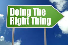 “DOING THE RIGHT THING “THANKSGIVING TO FAITHFUL SERVANTS OF GOD ...