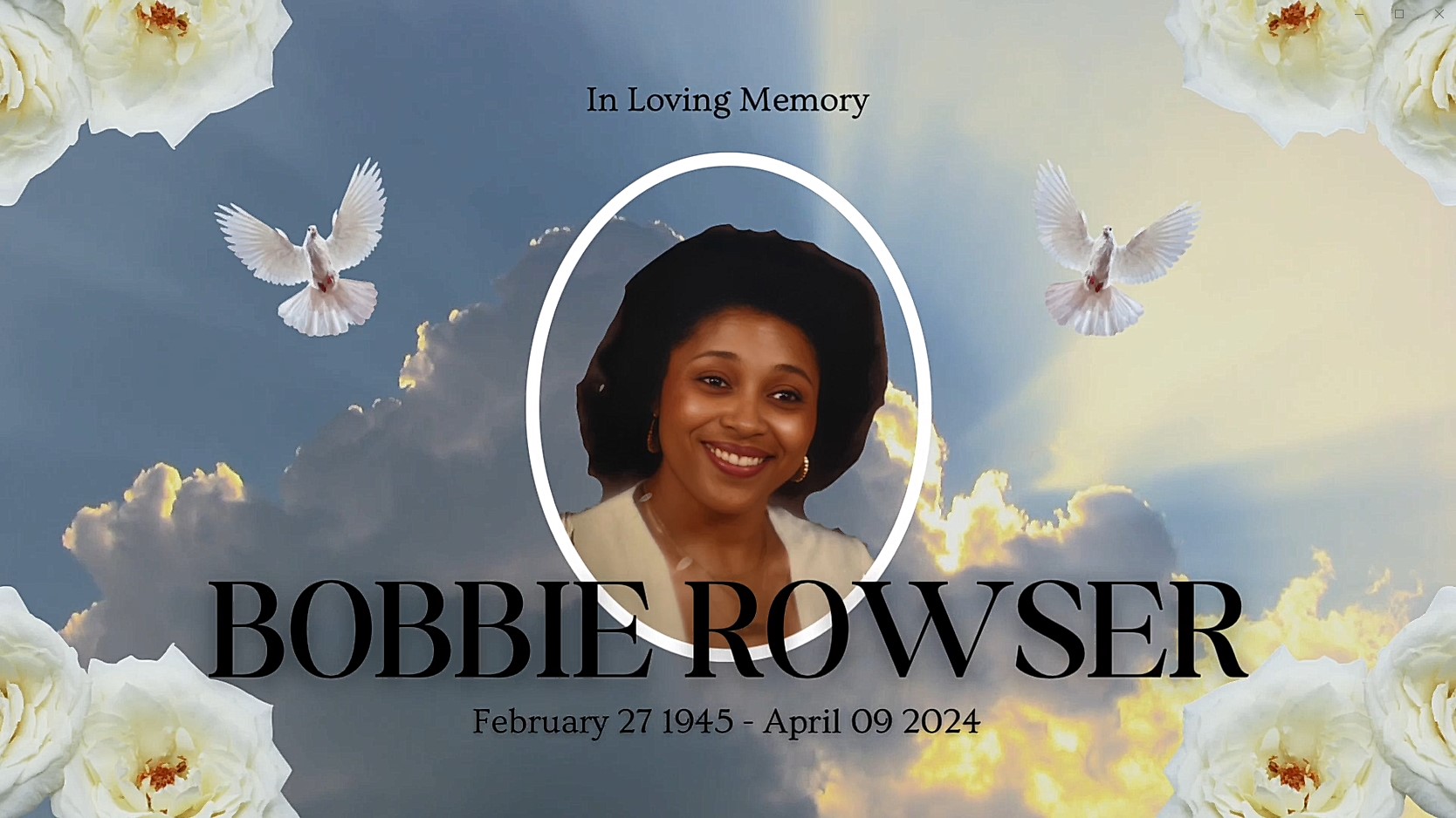 Homegoing Service for Bobbie-Jean Rowser - Word Empowerment Cathedral