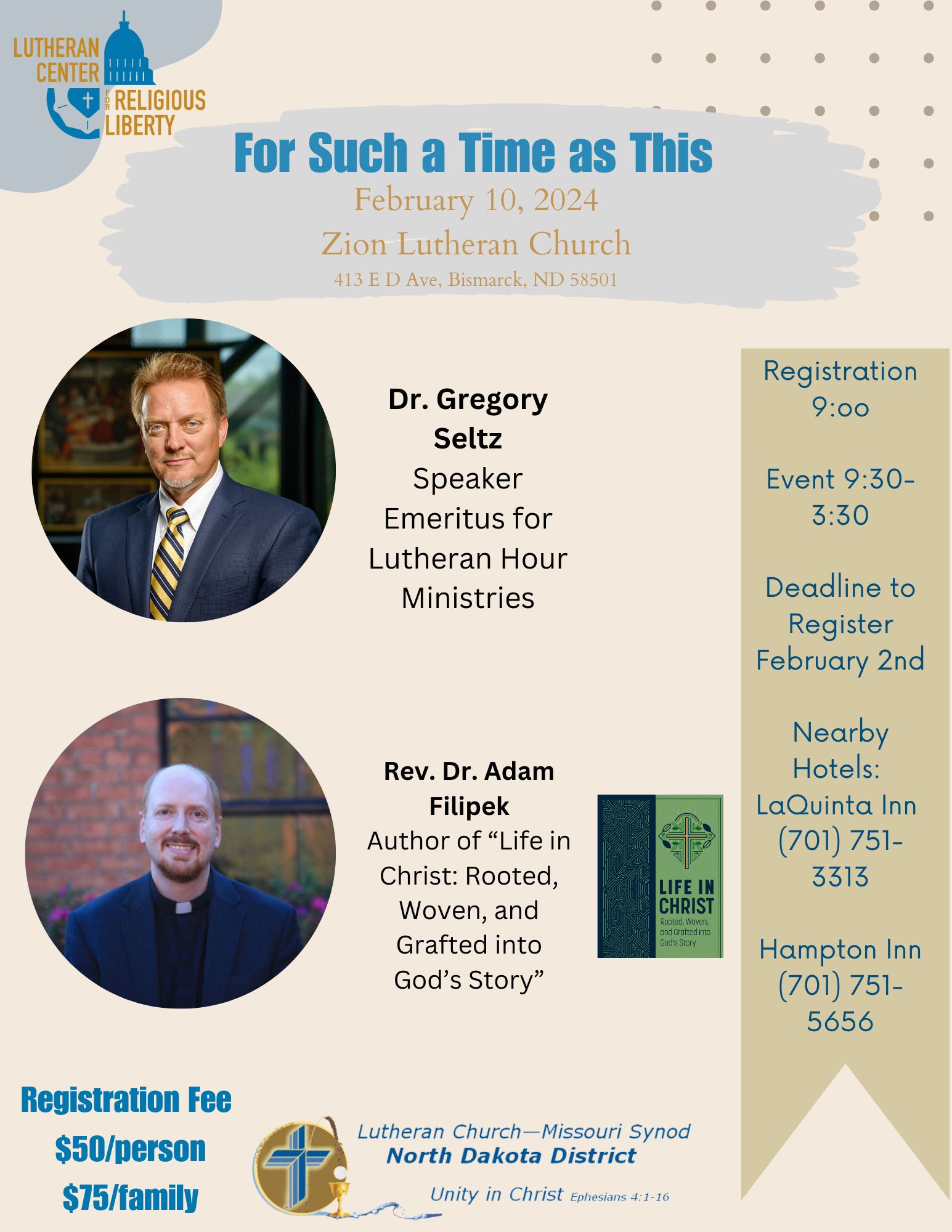 For Such a Time as This - Lutheran Church-Missouri Synod North Dakota ...