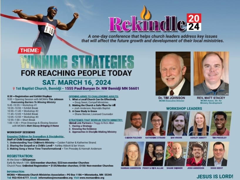 Rekindle 2024 - MCMA Conference - First Baptist Church of Long Prairie