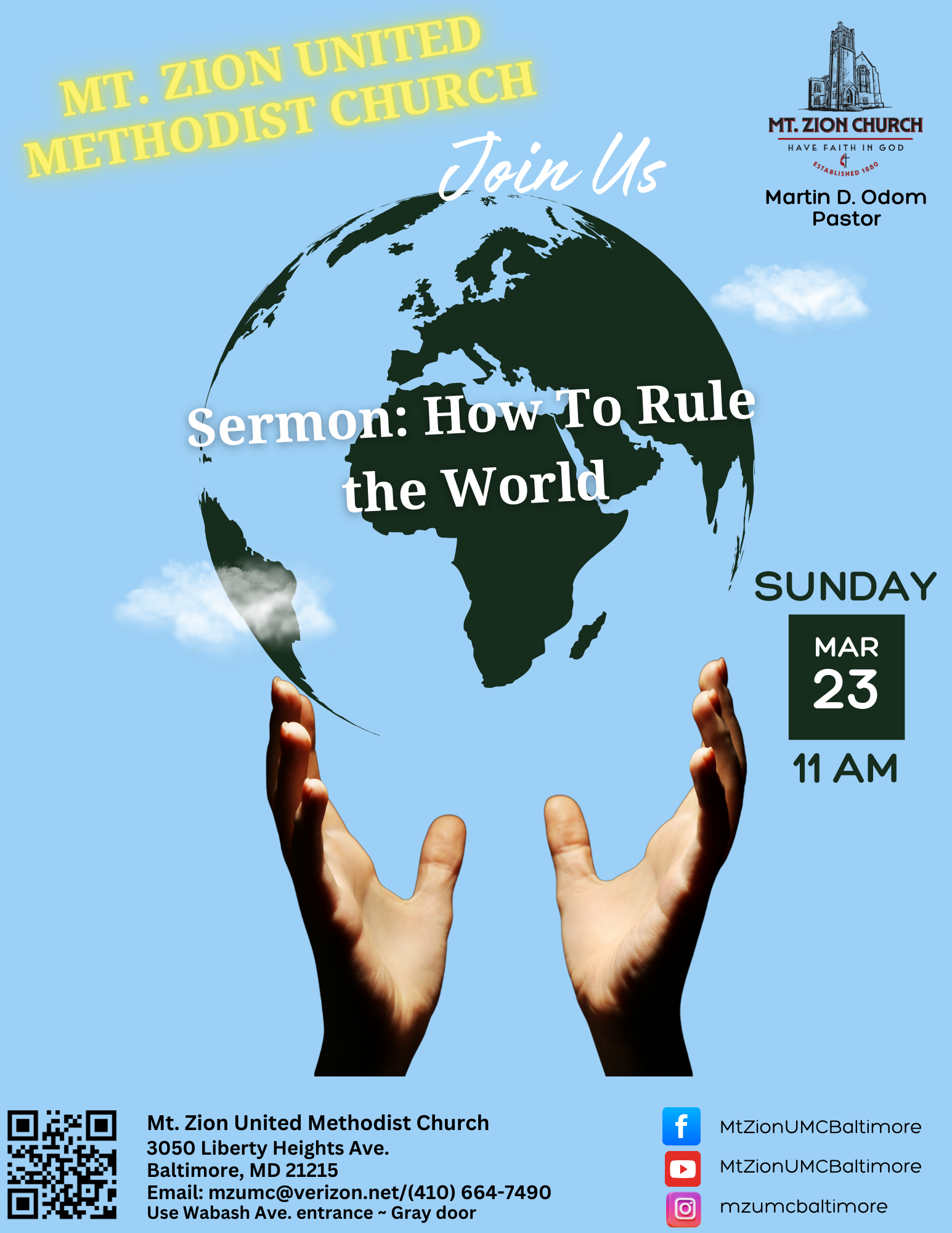 Worship Service - "How To Rule The World" - Mt. Zion Church of Baltimore