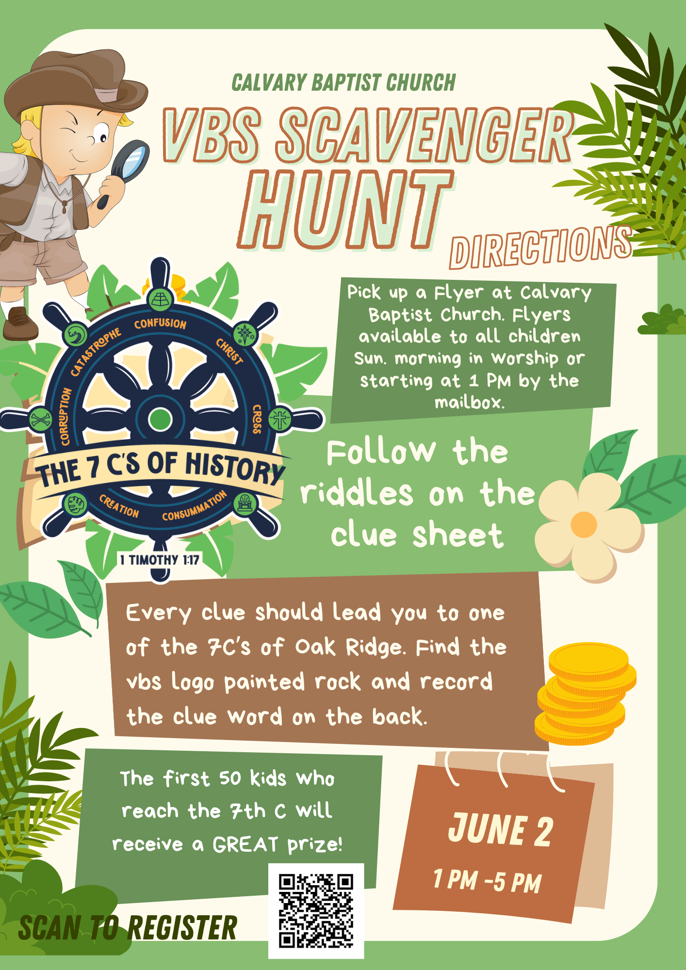 VBS Scavenger Hunt - Calvary Baptist Church
