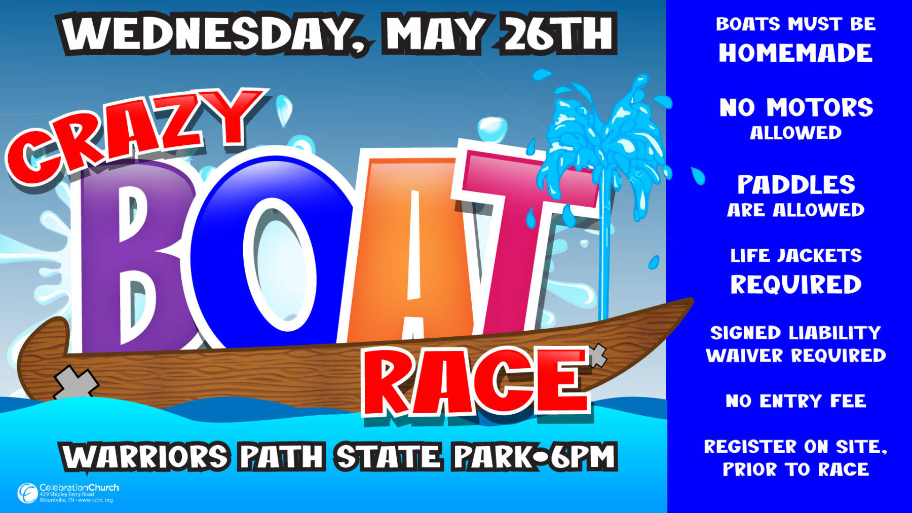 Crazy Boat Race - Celebration Church Tri-Cities