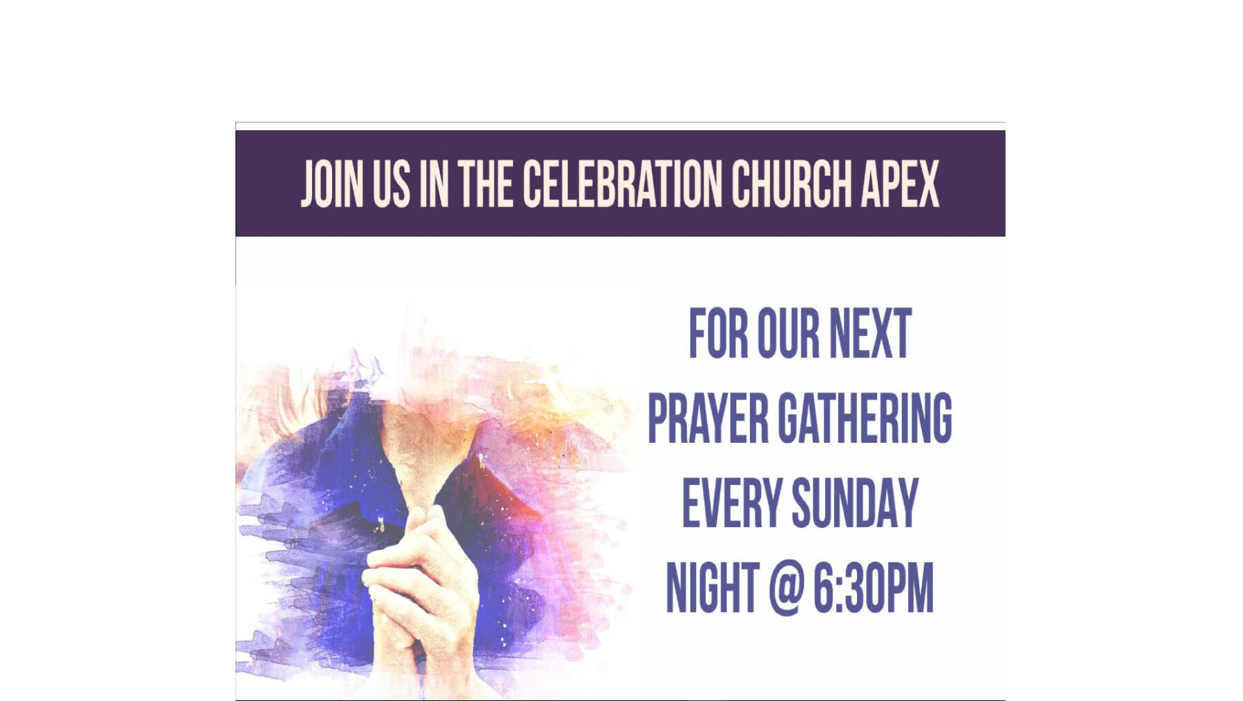 Sunday Night Prayer Gathering - Celebration Church Tri-Cities