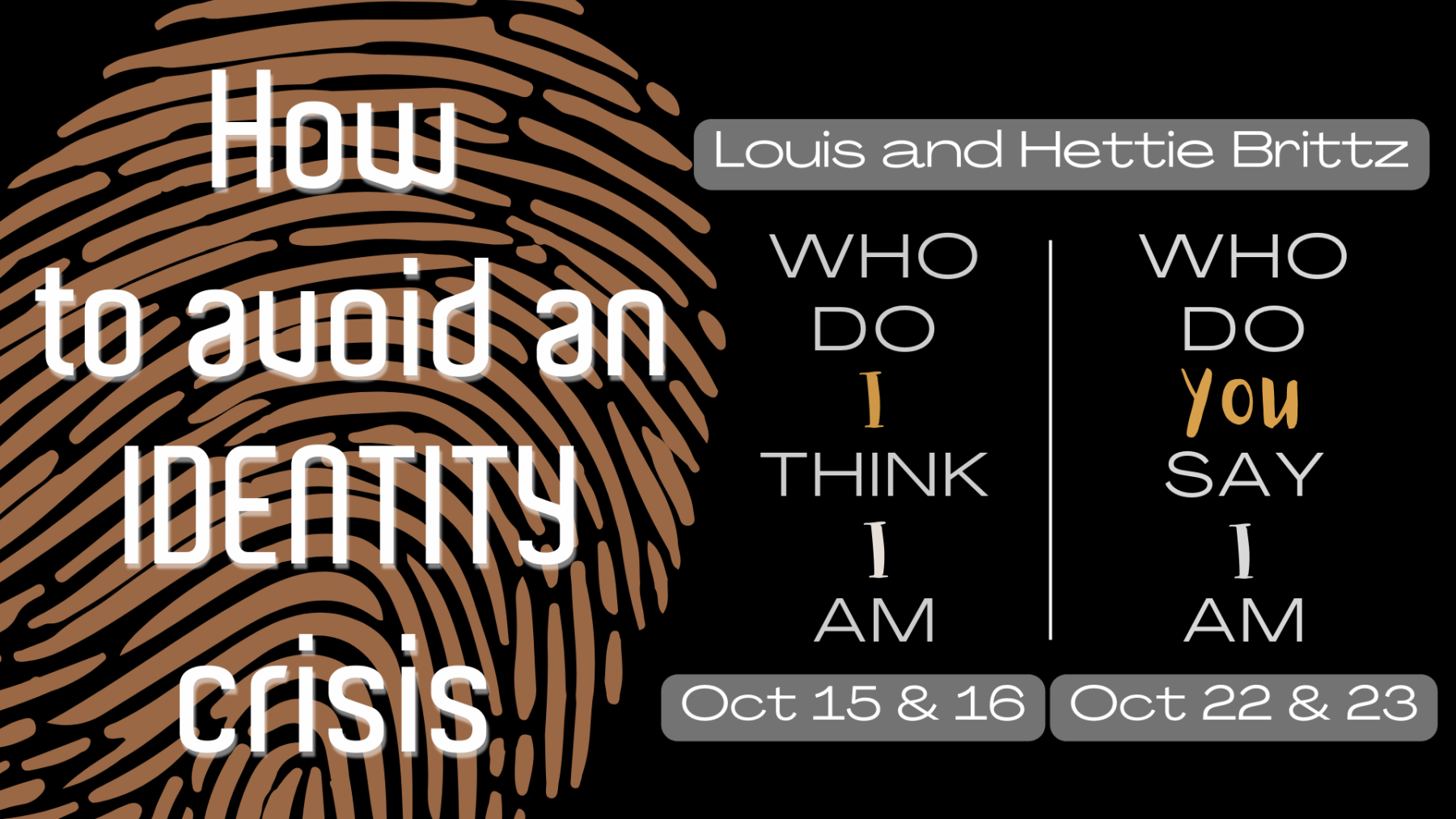 How to Avoid an Identity Crisis: Who Do I Think I Am - Celebration ...