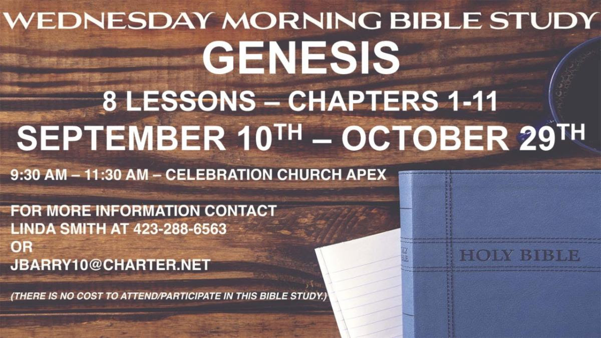 Precepts Bible Study: Genesis Chapters 1-11 - Celebration Church Tri-Cities