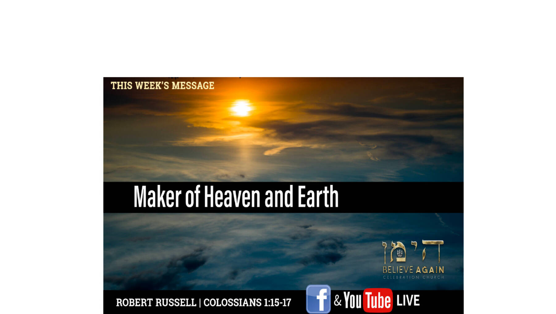 SATURDAY NIGHT SERVICE - 6:30 PM - Celebration Church Tri-Cities