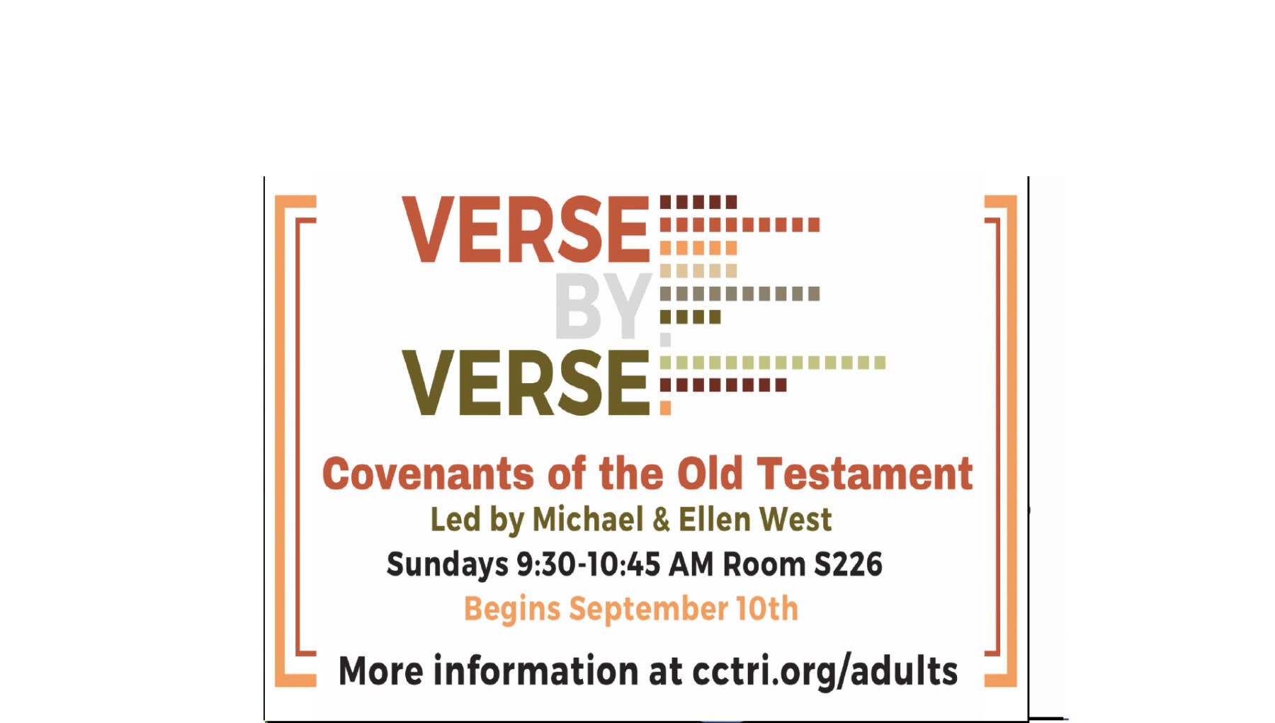 Verse by Verse Bible Study with Michael & Ellen West - Celebration ...