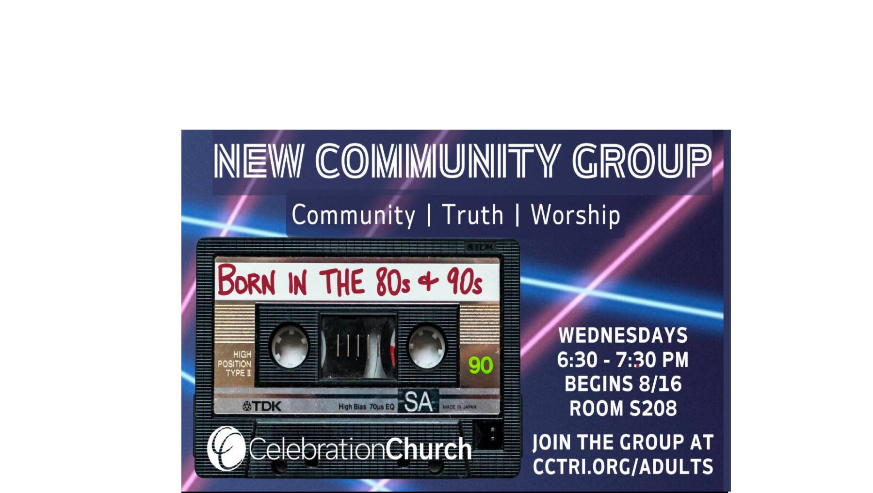 Born in the 80s & 90s Community Group - Celebration Church Tri-Cities