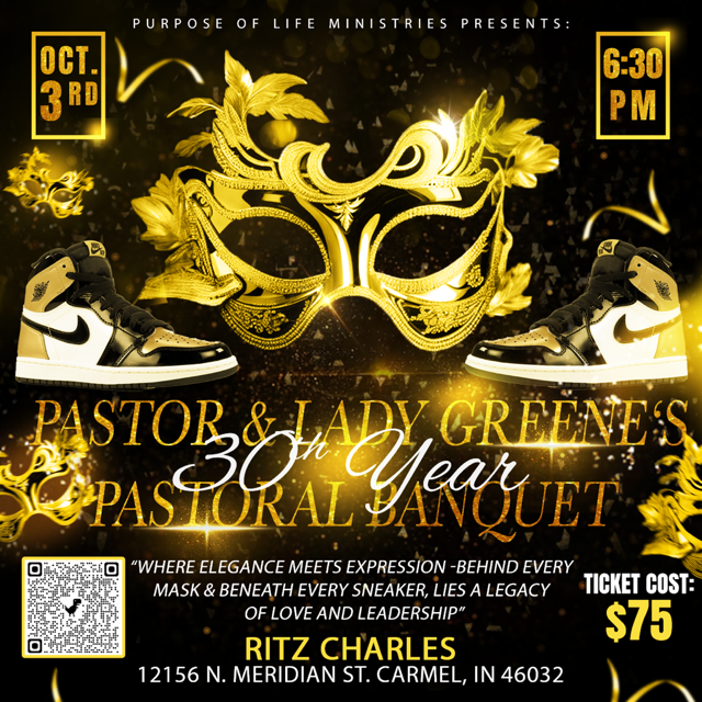 Pastor & 1st Lady's 30th Anniversary Banquet - Purpose of Life Ministries
