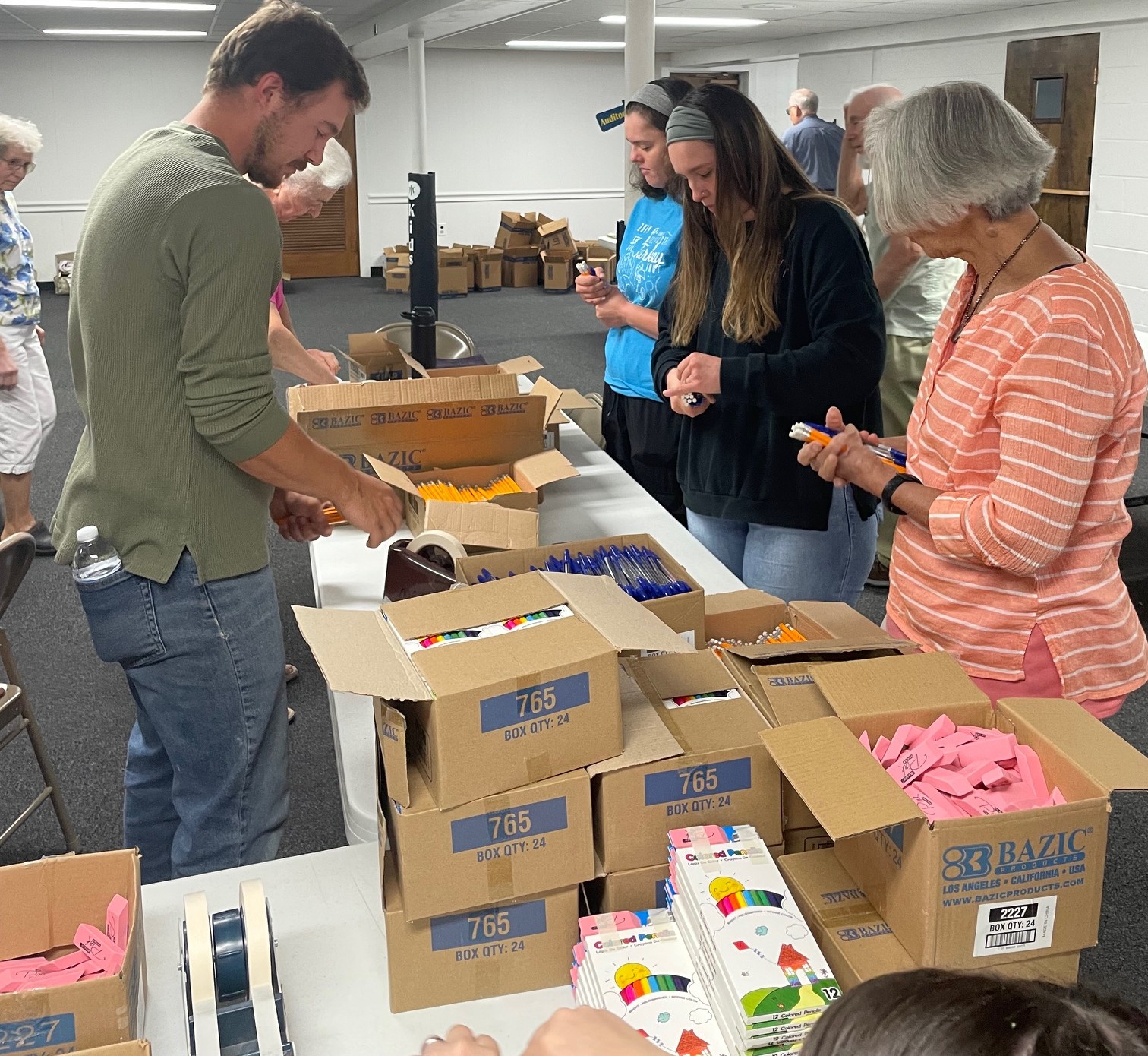 Serving together- School kit assembly - Lititz Mennonite Church