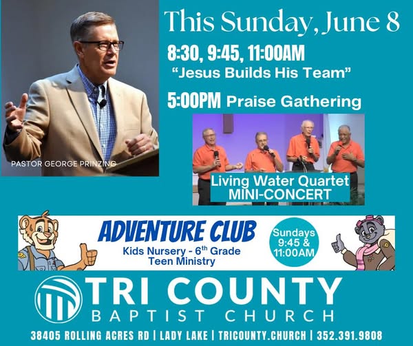 Jesus Builds His Team Mark 1: 14-28 - Tri County Baptist Church