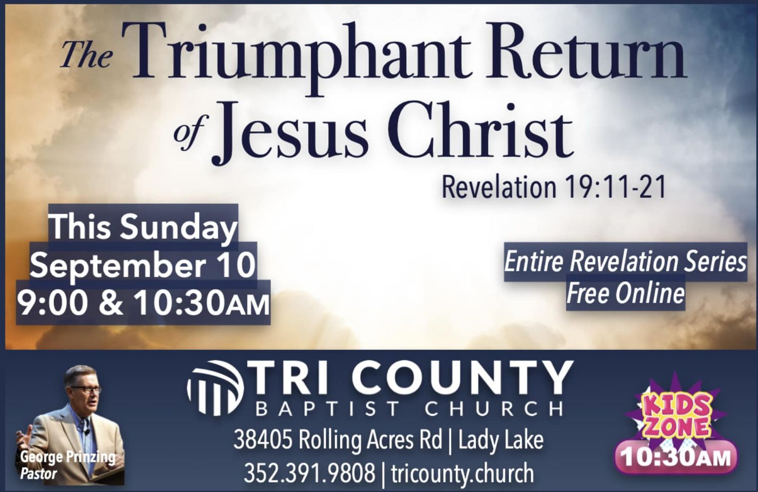 The Triumphant Return of Jesus Christ Revelation 19:11-21 - Tri County ...
