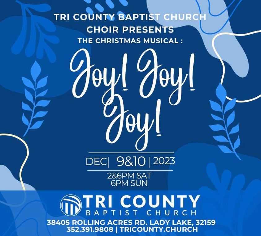 Joe! Joy! Joy! Christmas Musical - Tri County Baptist Church