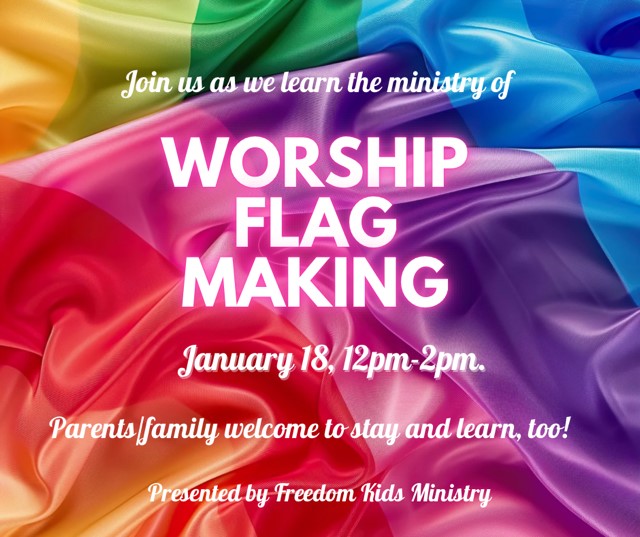 Freedom Kids Worship Flag Making - Freedom Fellowship